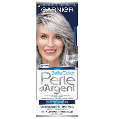 Dauerhafte Coloration für graues Haar PERLGRAU Belle Color